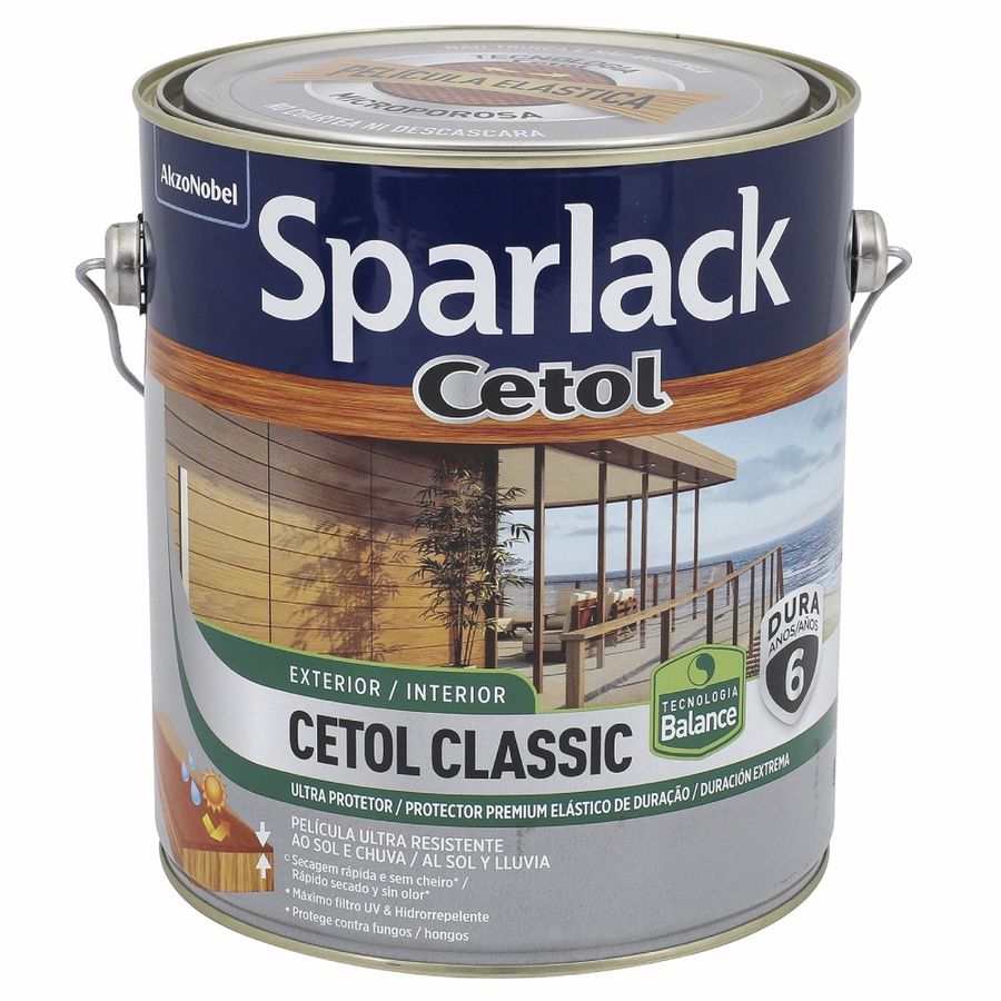 Cetol Natural Base Água 3,6L Sparlack - Acal Home Center