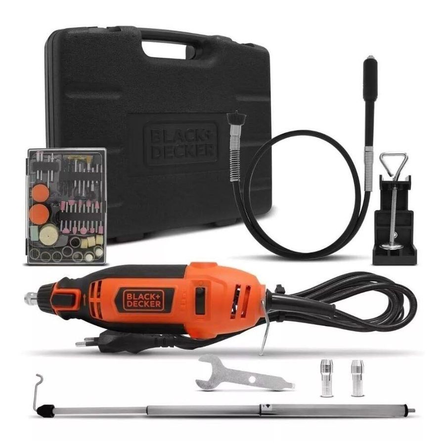 Kit Micro Retifica com Controle 113 Peças Black & Decker - Acal Home Center