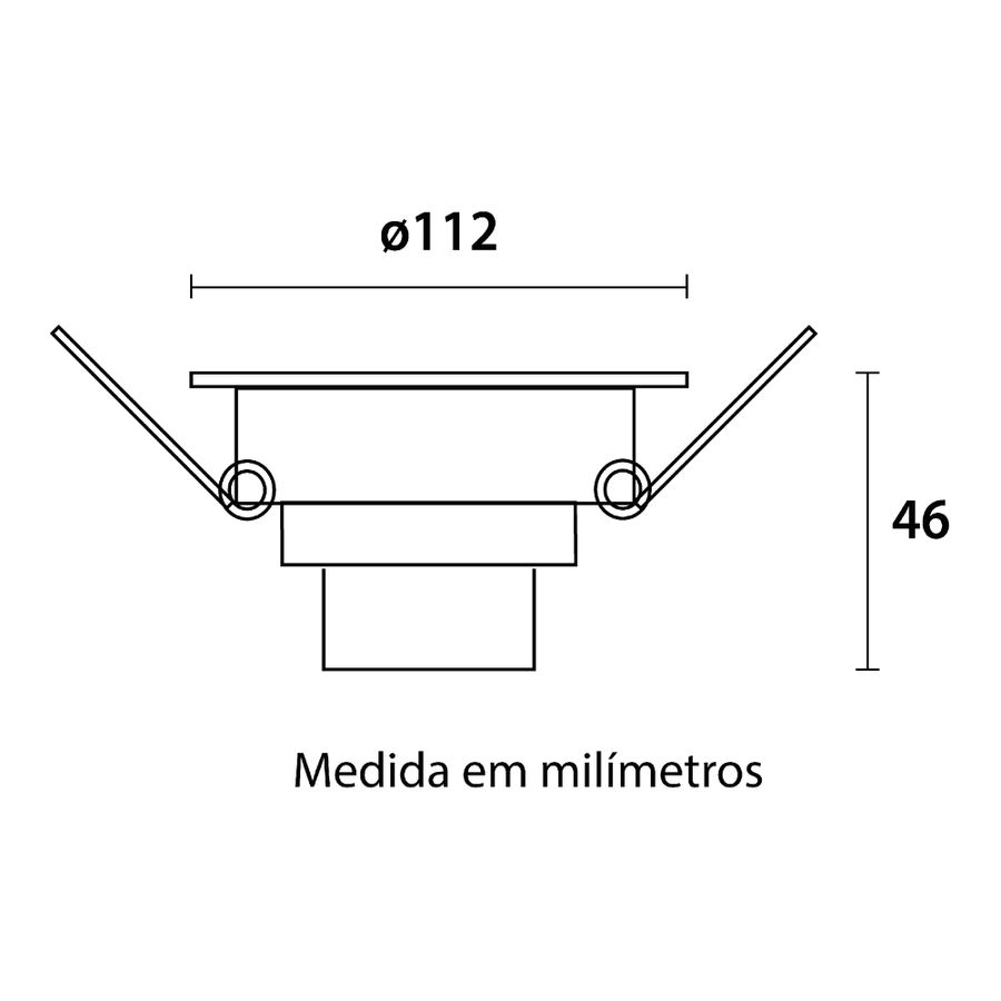 Spot Led 8W de Embutir Redondo 6500K Blumenau - Acal Home Center
