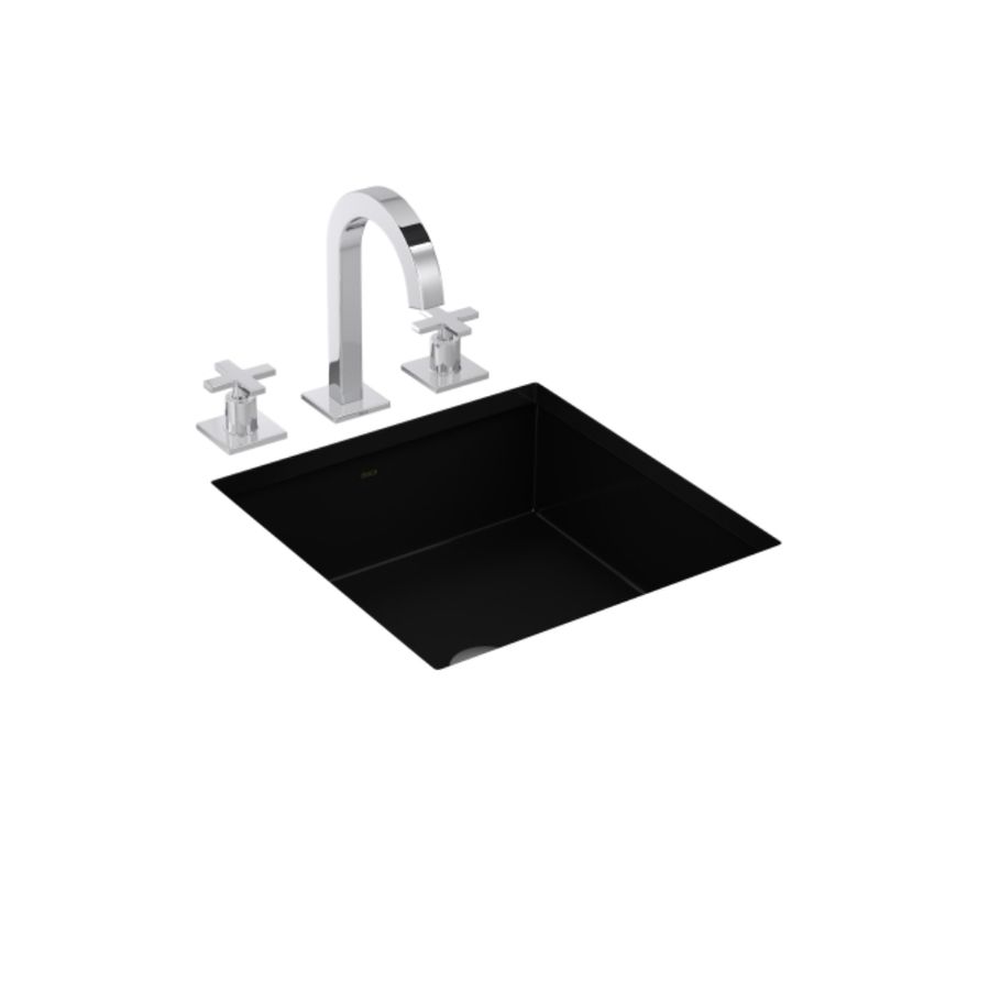 Cuba 41cm Embutir Quadrada Ebano Deca - Acal Home Center