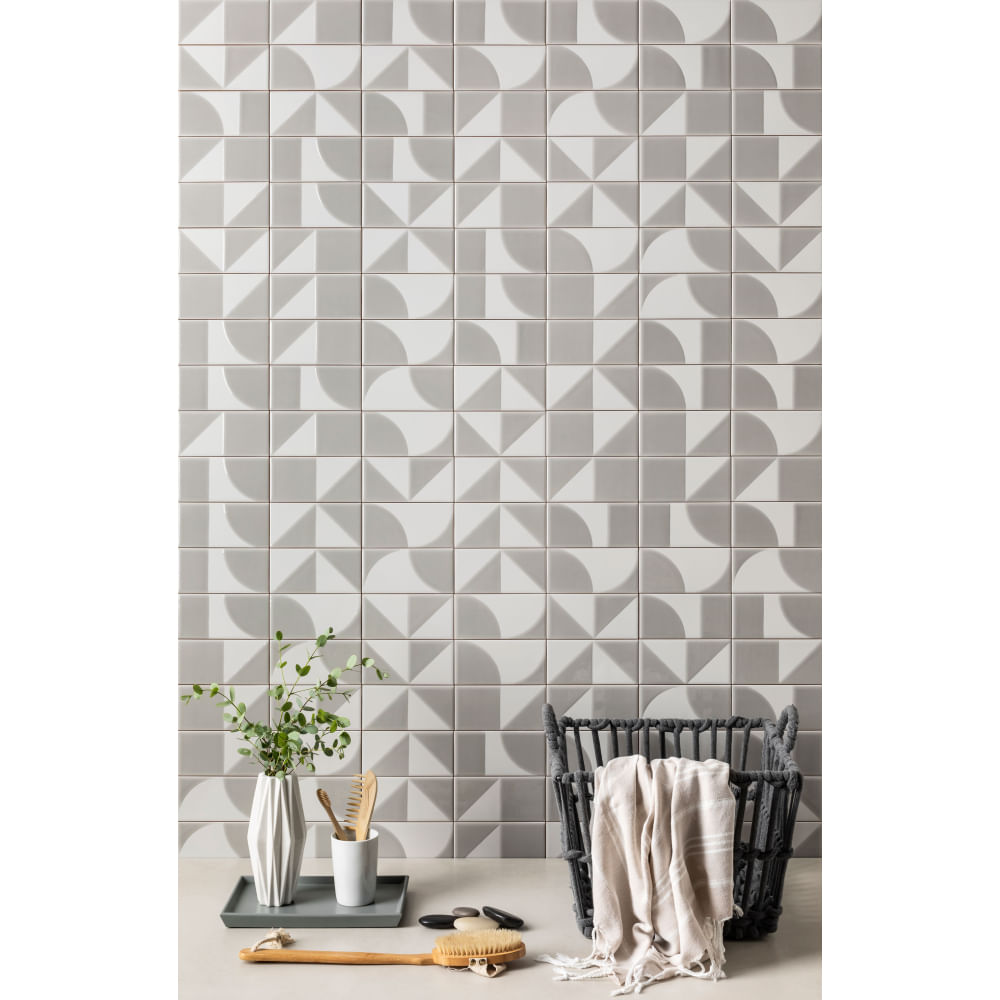 Revestimento 7,5x25 Peggy Mix Cinza BR Tipo A Decortiles - Acal Home Center