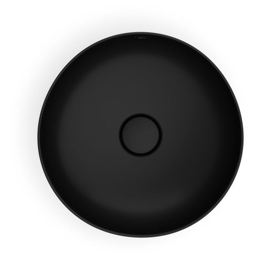 Cuba de Apoio 375 Ruy Ohtake Matte Black Roca Celite - Acal Home Center