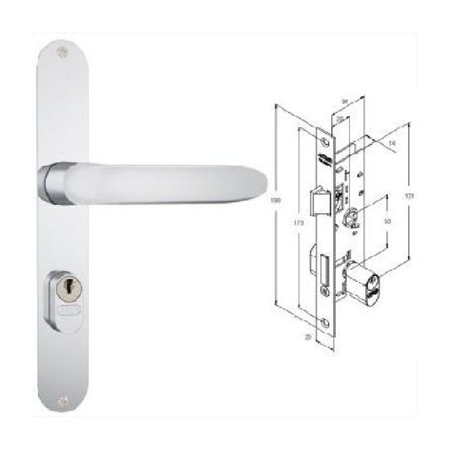 Fechadura 603/11 Búzios 74mm 1/2 Maçaneta Espelho Inox Stam - Acal Home ...