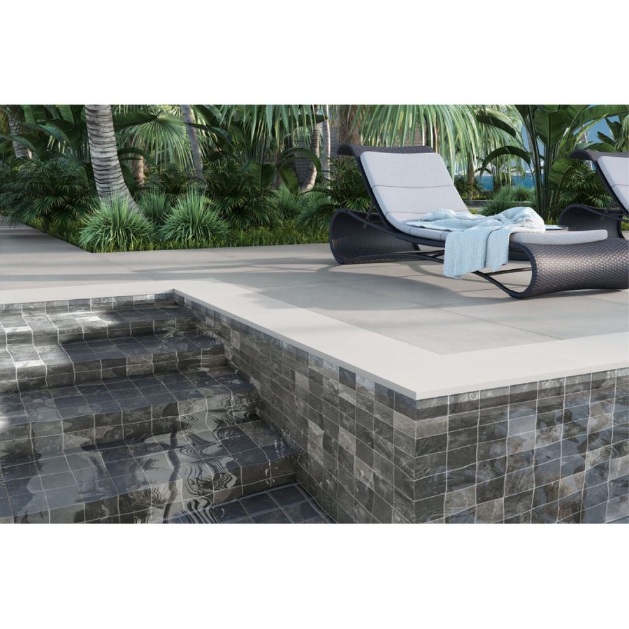 Revestimento 10x10 Ardosia Black Mesh Matte Tipo A Eliane - Acal Home ...