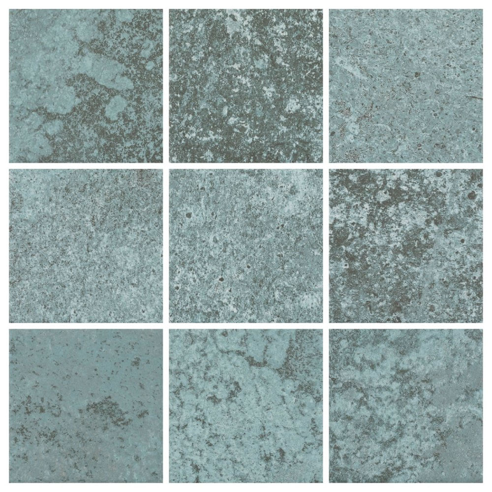 Revestimento 10x10cm Atol Turquesa Mesh Mate Tipo A Decortiles Eliane ...