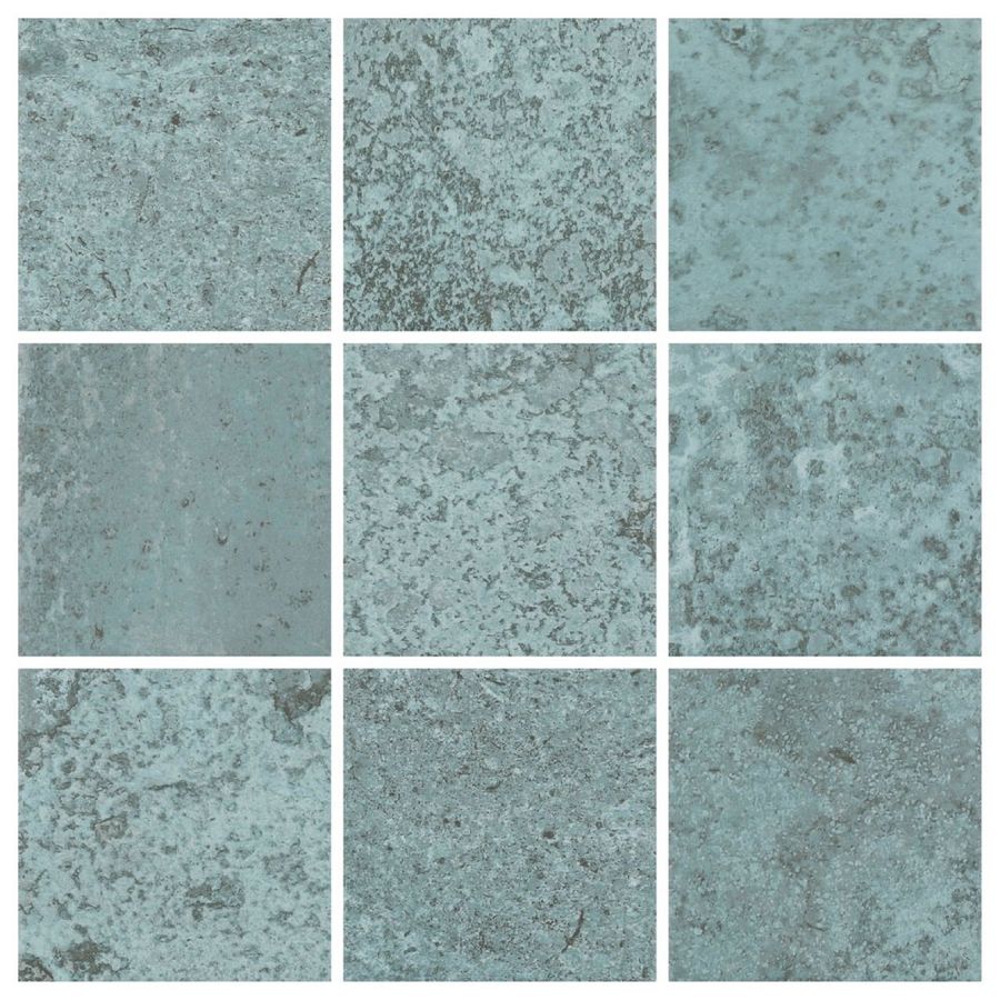 Revestimento 10x10cm Atol Turquesa Mesh Mate Tipo A Decortiles Eliane ...