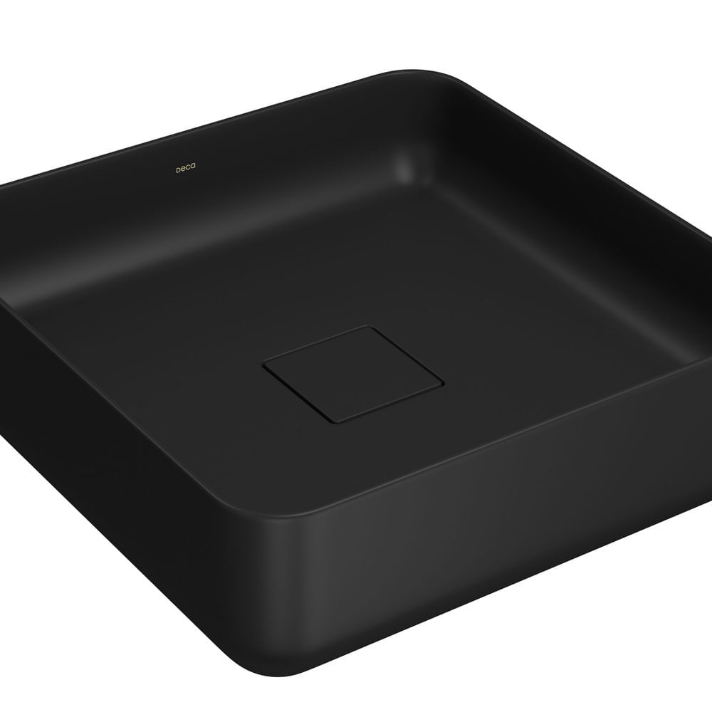 Cuba Quadrada De Apoio 40cm Ébano Fosco Cubas Slim Deca - Acal Home Center