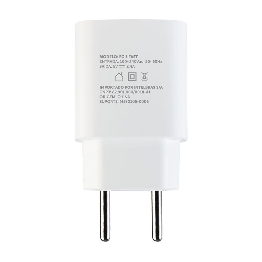 Conversor AC/DC Fonte USB Fast Intelbras - Acal Home Center