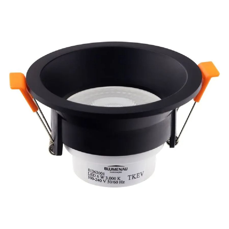 Spot Led Embutido 6w Redondo Recuado 3000K Blumenau - Acal Home Center