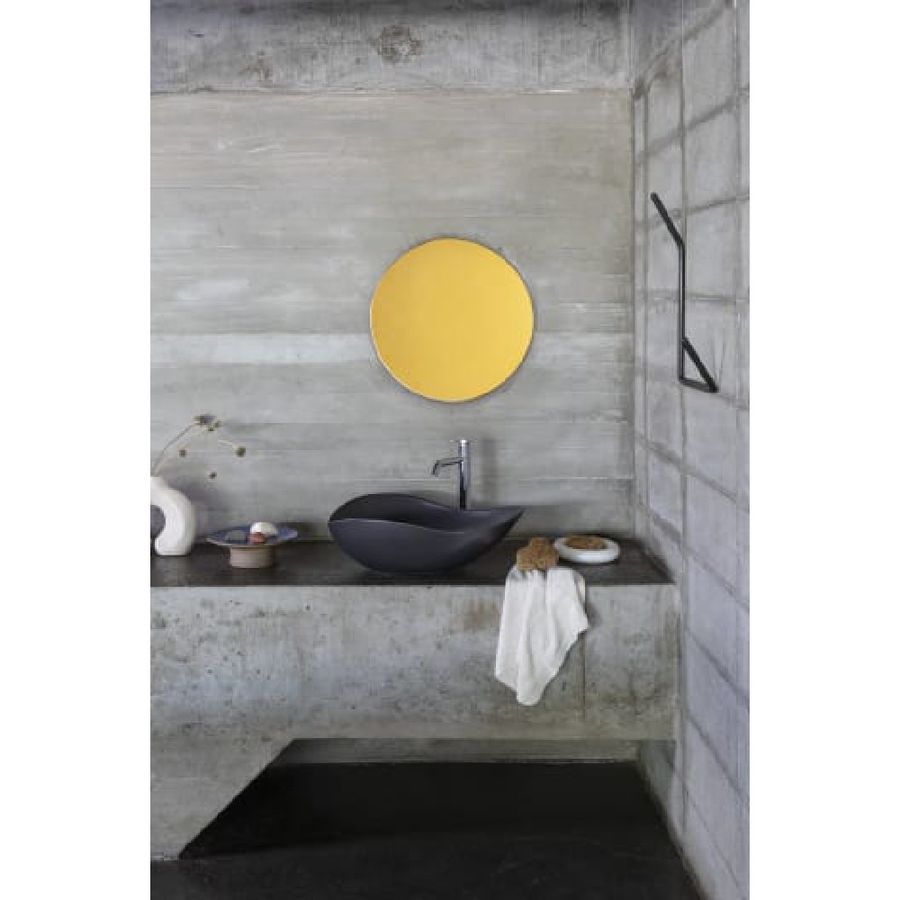 Cuba de Apoio 54x37,5cm Ruy Ohtake Black Matte Roca - Acal Home Center